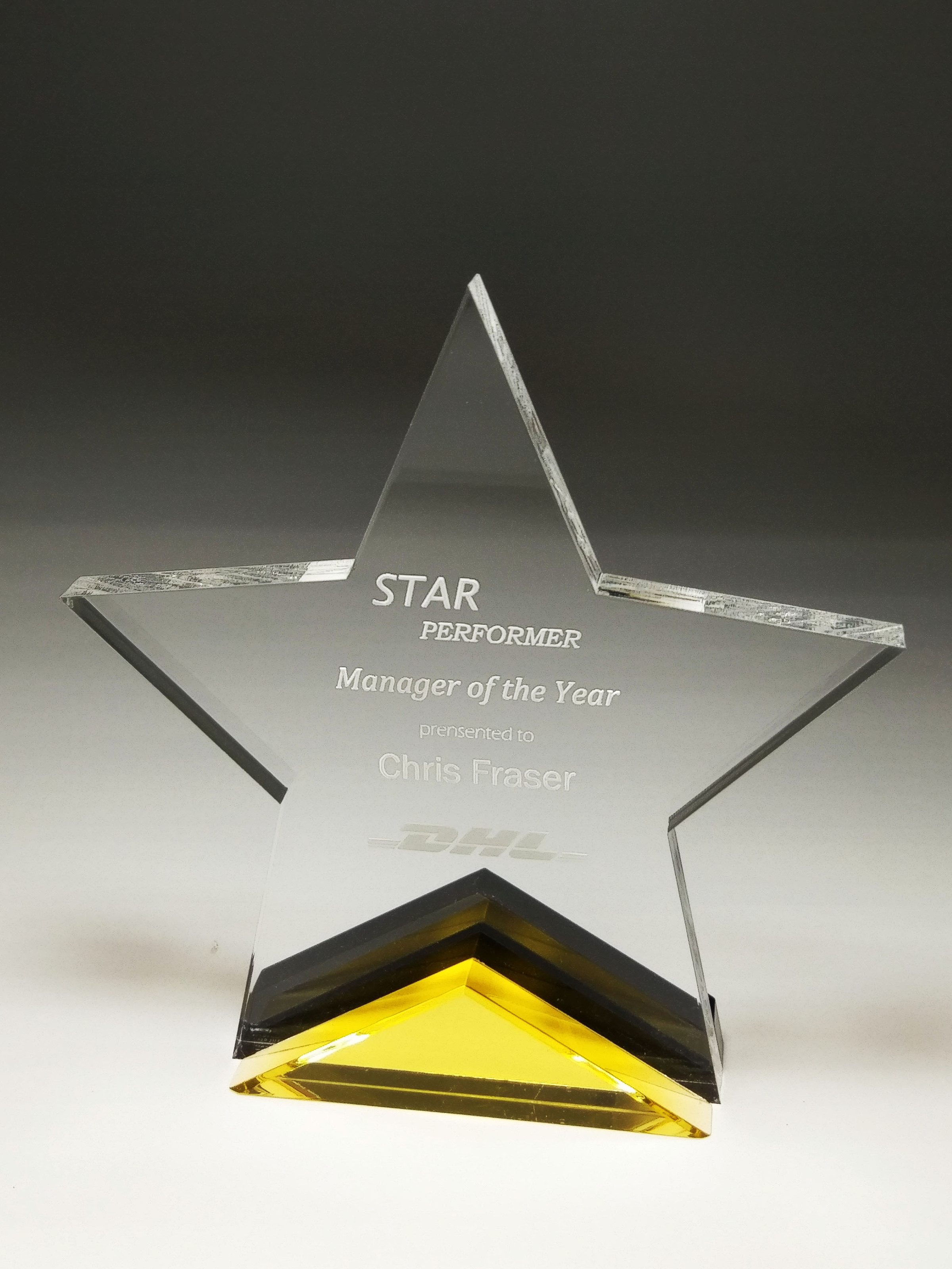 Star-shaped Award - Foremost Acrylic