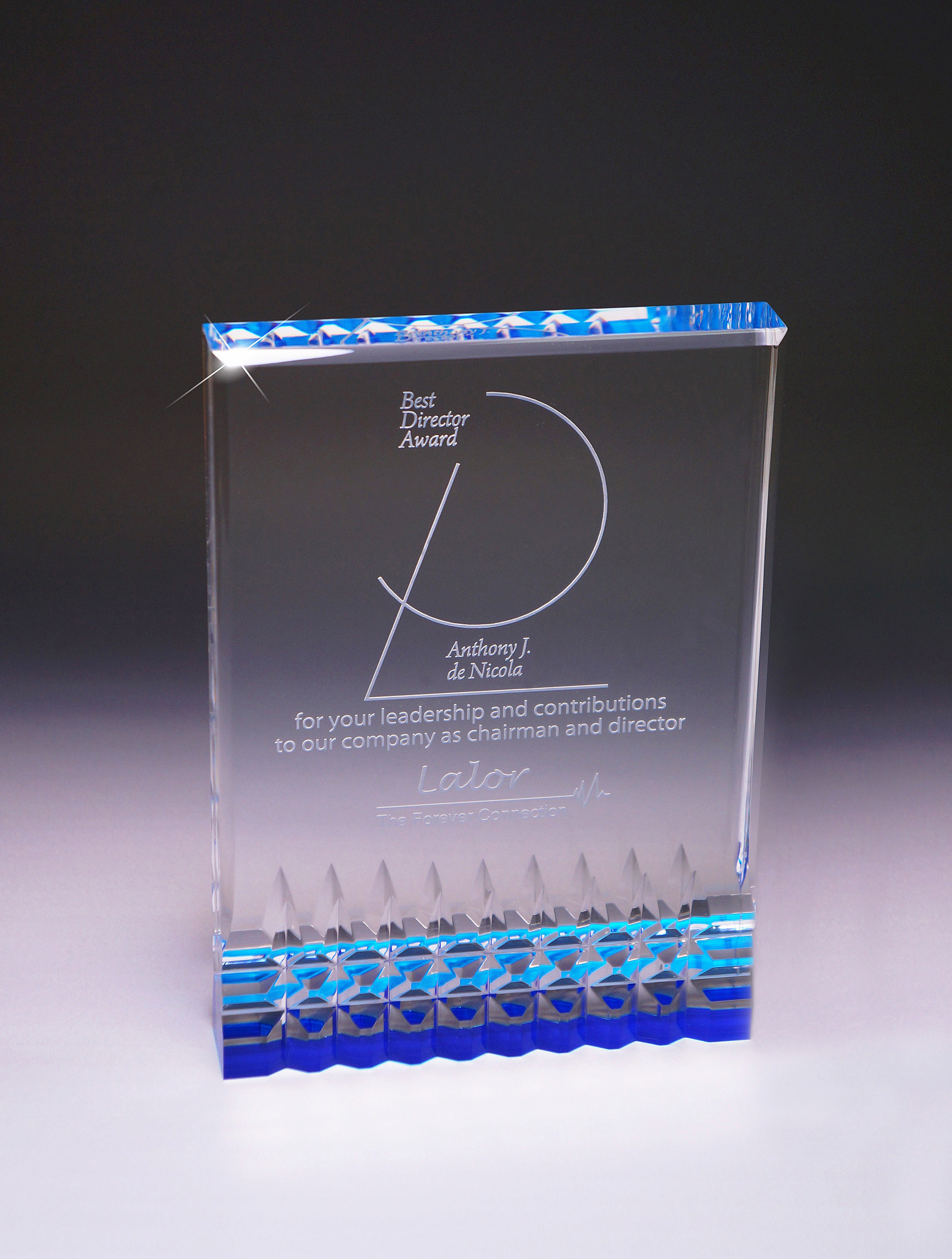 Reflective Bottom Award - Foremost Acrylic