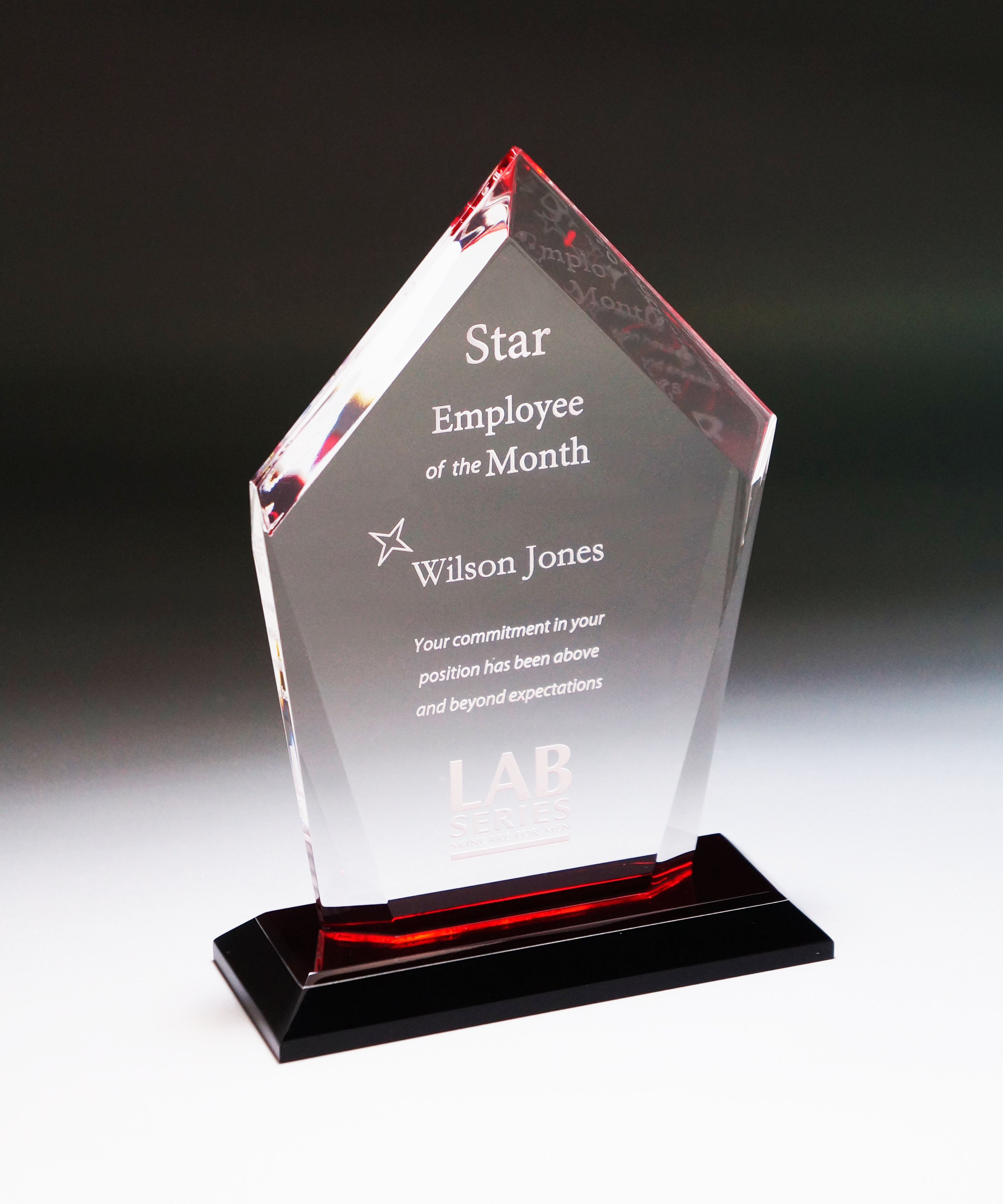 Reflective Bottom Award - Foremost Acrylic